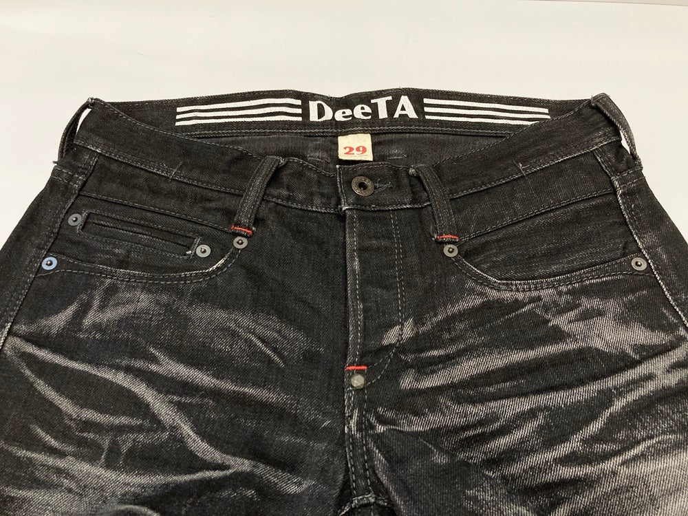 ディーティーエー DeeTA DOUGLAS ダグラス ルーズスキニー デニム ブラックデニム 黒 MADE IN JAPAN DTA-001BK デニム ブラック サイズ 29 101MB ...